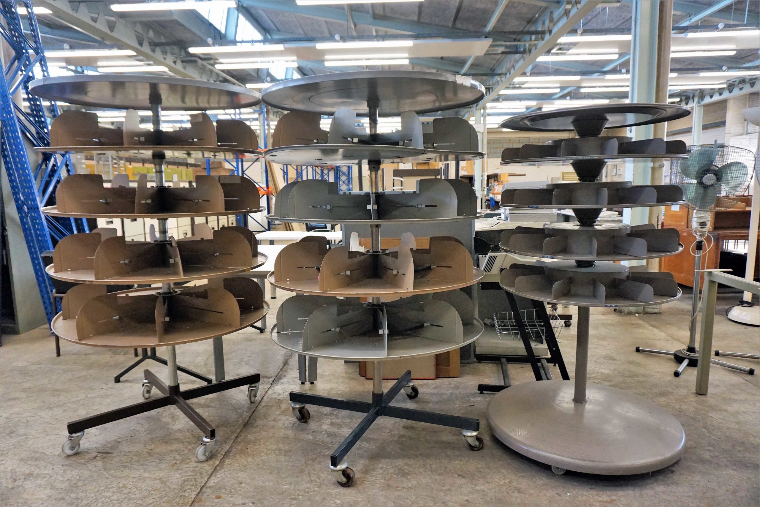Filing – Steel Rotary Carousel Filing System – Revival Props