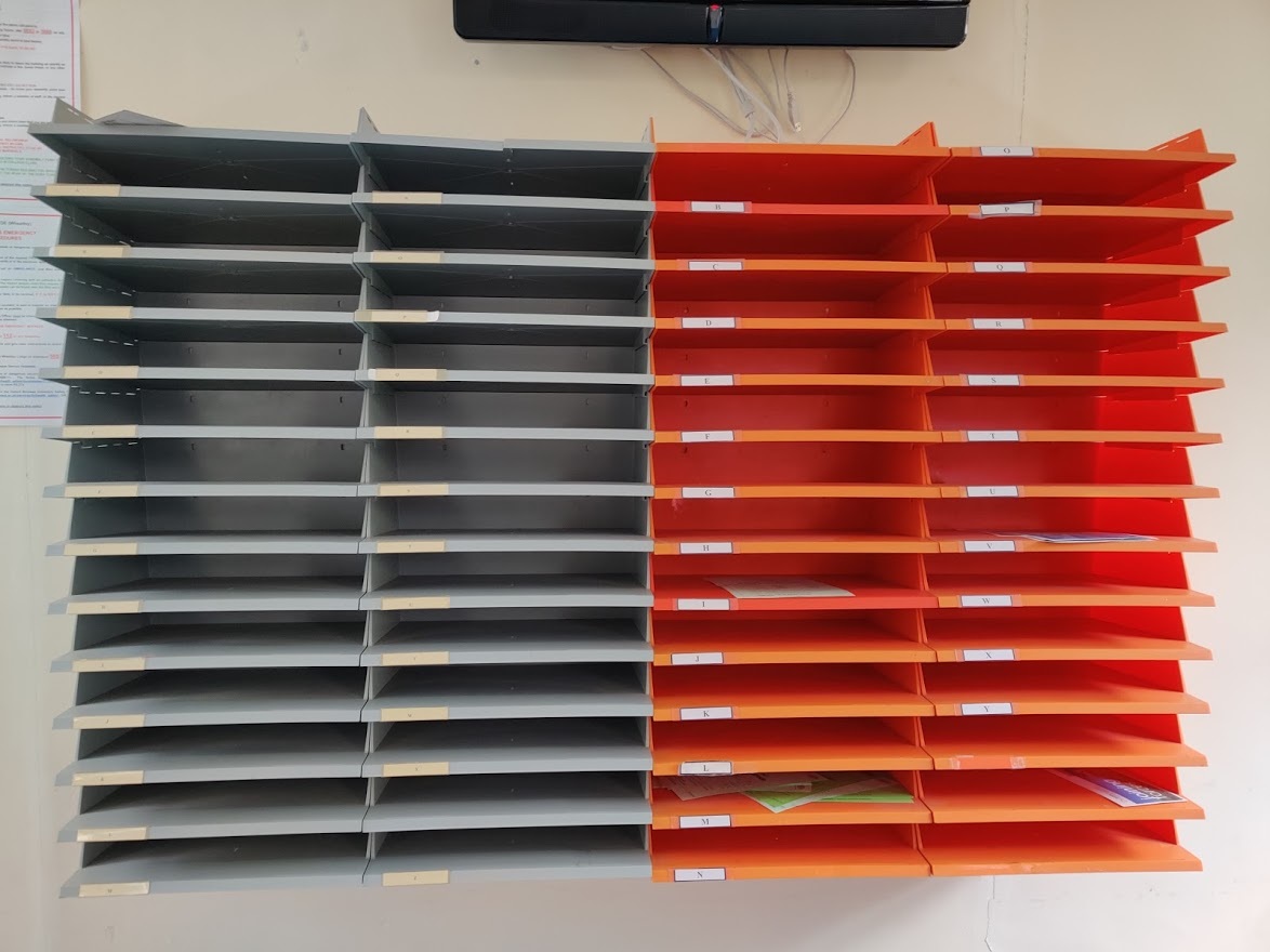 Wall Trays – A4 (Orange/Grey) – Revival Props