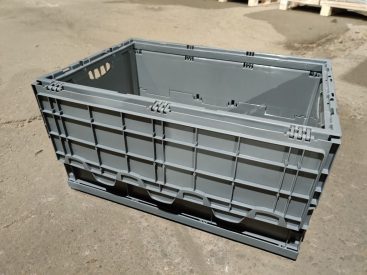 Heavy Duty Collapsible Crate – Grey (Large) – Revival Props