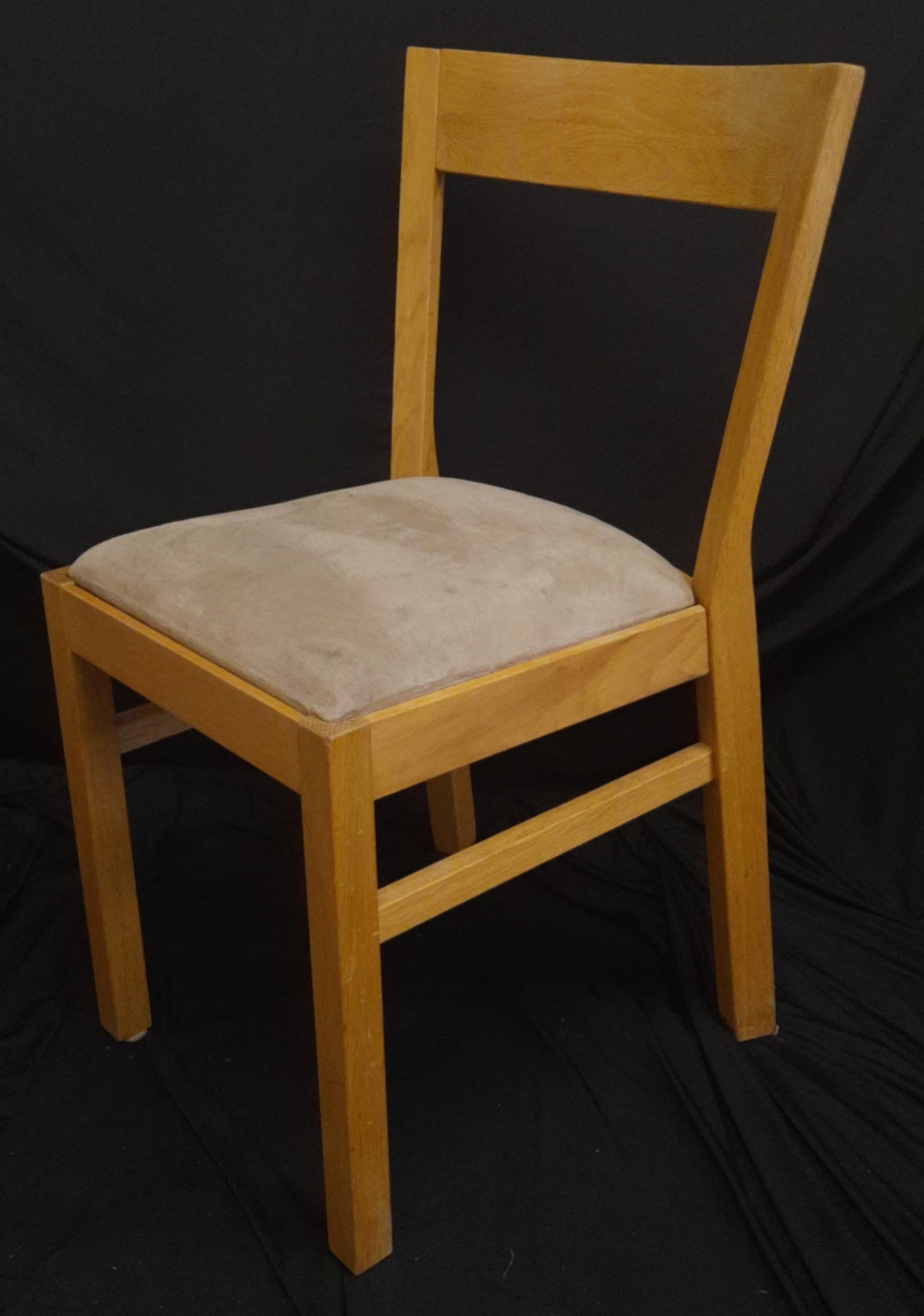 Chair – Wood/Suede – Revival Props