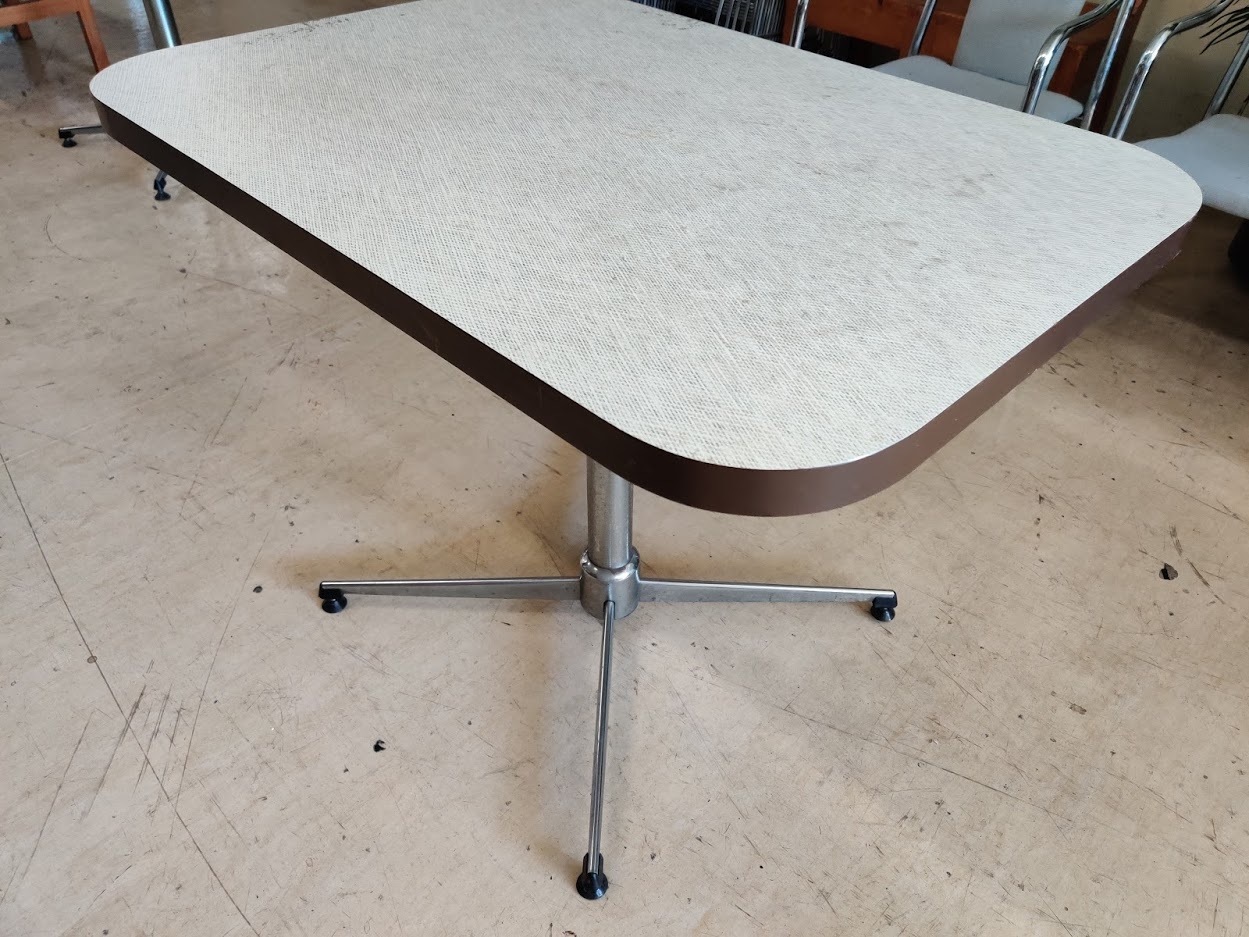 Cafe Table – Formica/Chrome X Base Medium – Revival Props