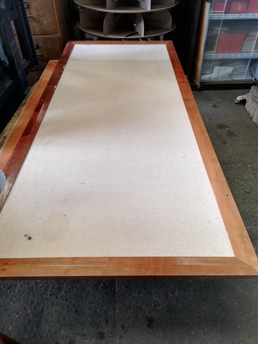 Noticeboard – Wooden Frame (Beige Felt) – Revival Props