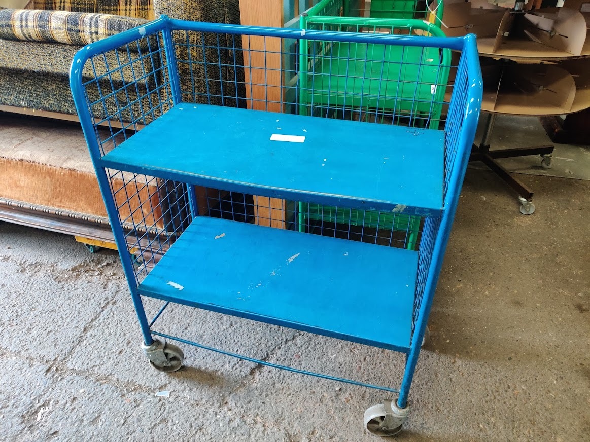 Mail Trolley – Blue – Revival Props