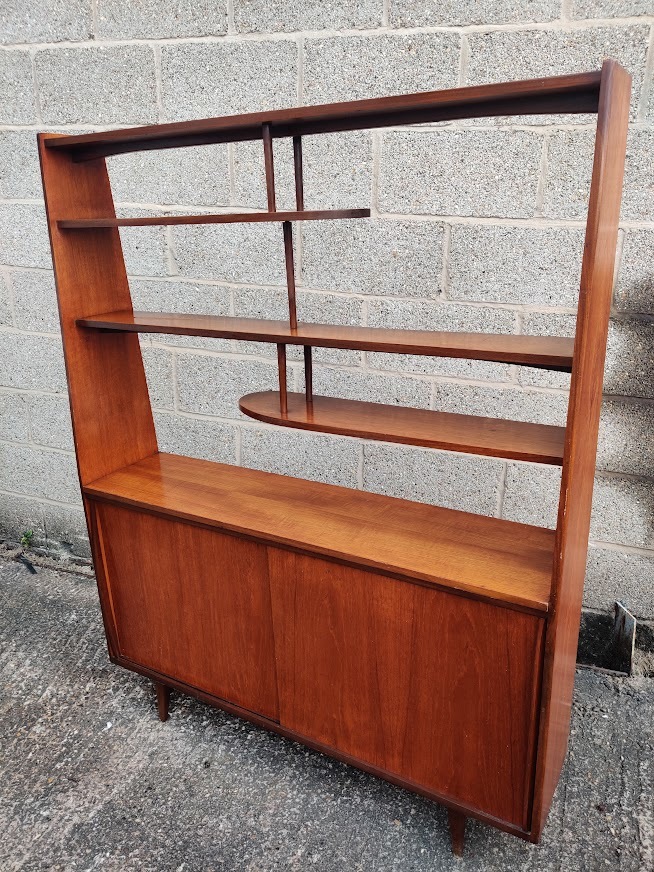 Shelving Unit – Teak Room Divider Freestanding – Revival Props