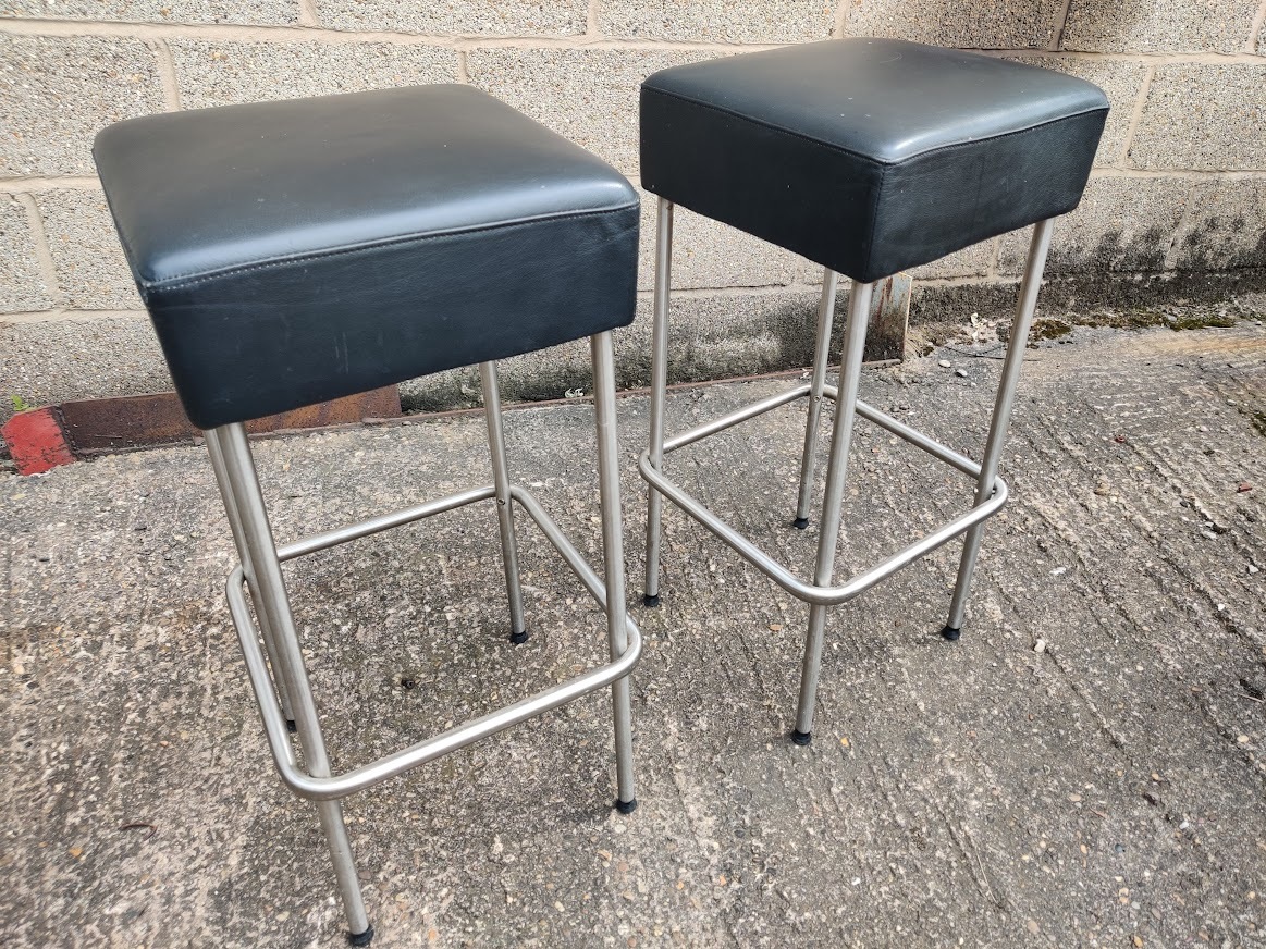 Stools – Black Vinyl – Revival Props