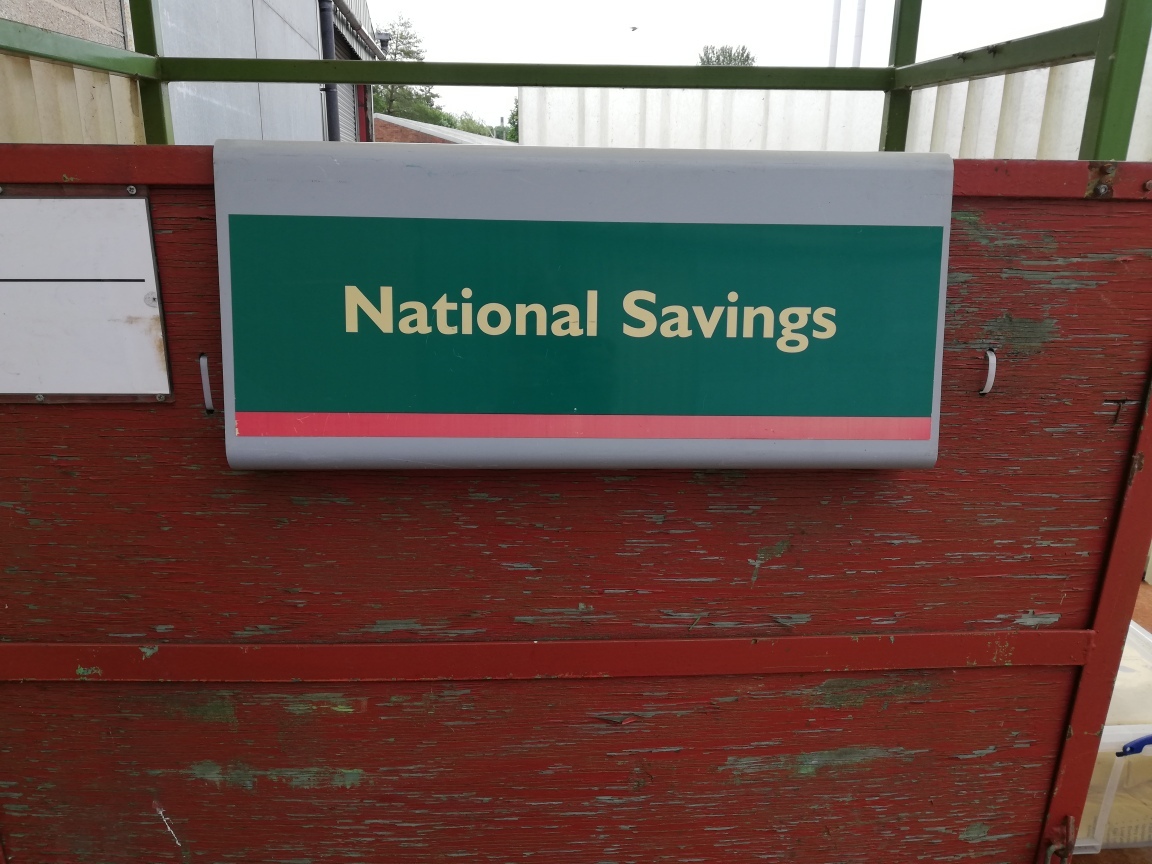 Post Office National Savings Sign Revival Props Post Office National Savings Sign Revival Props
