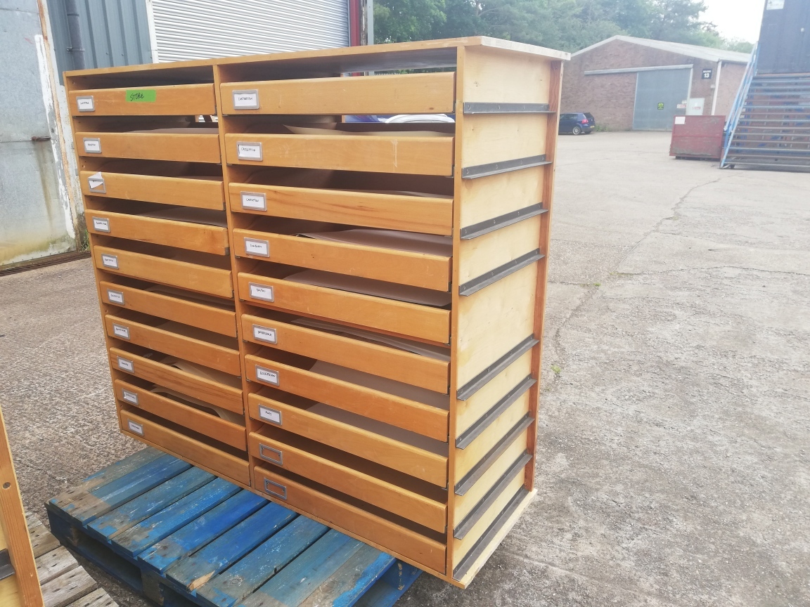 Cabinet – 20 Drawer Wooden Chest – Revival Props