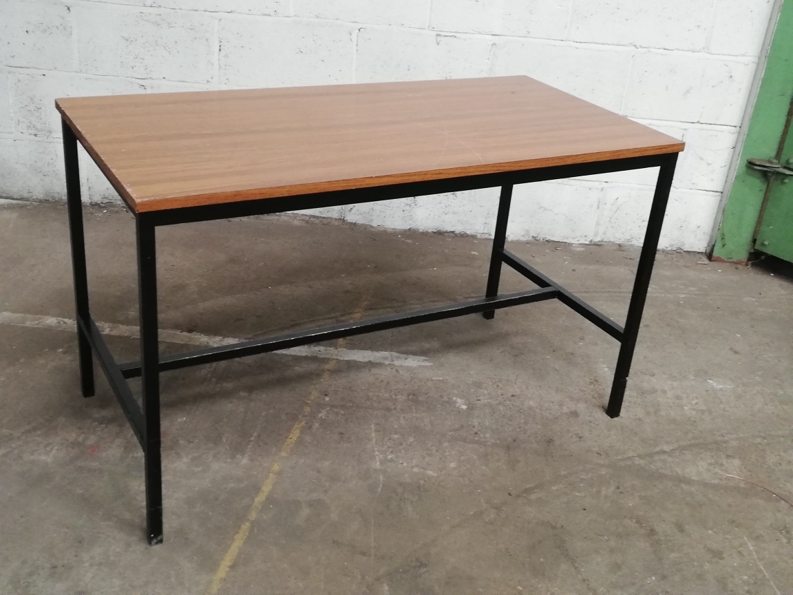 Classroom – Table – Veneer Top Black Frame – Revival Props