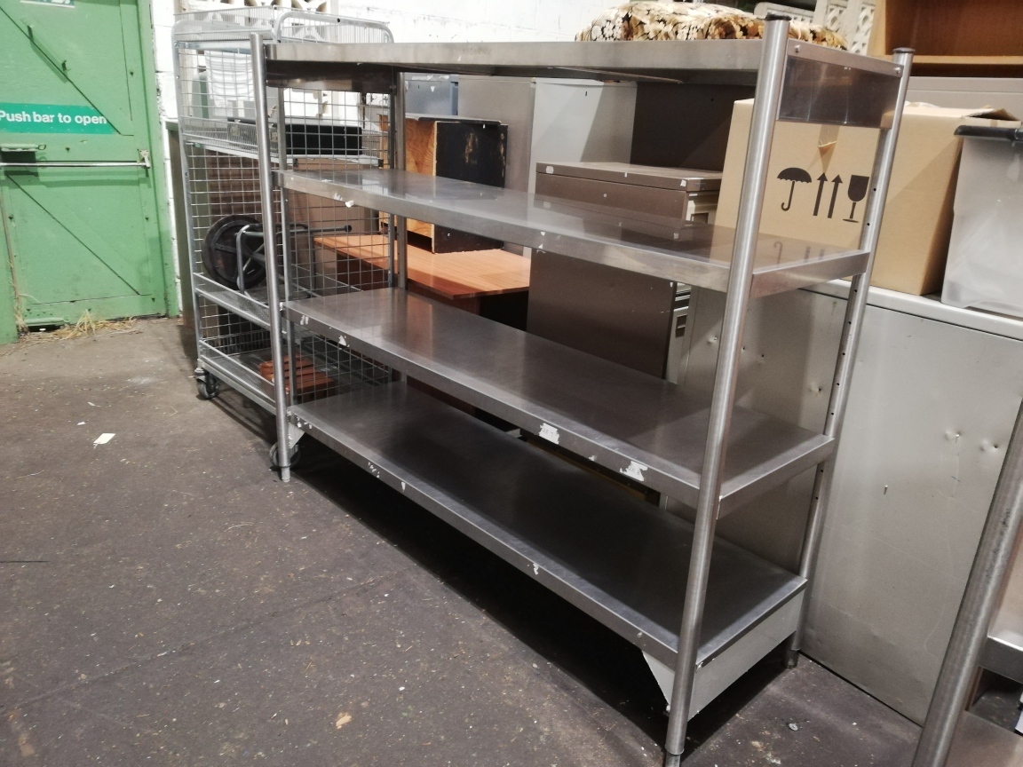 Canteen – Stainless Steel Shelving – Revival Props