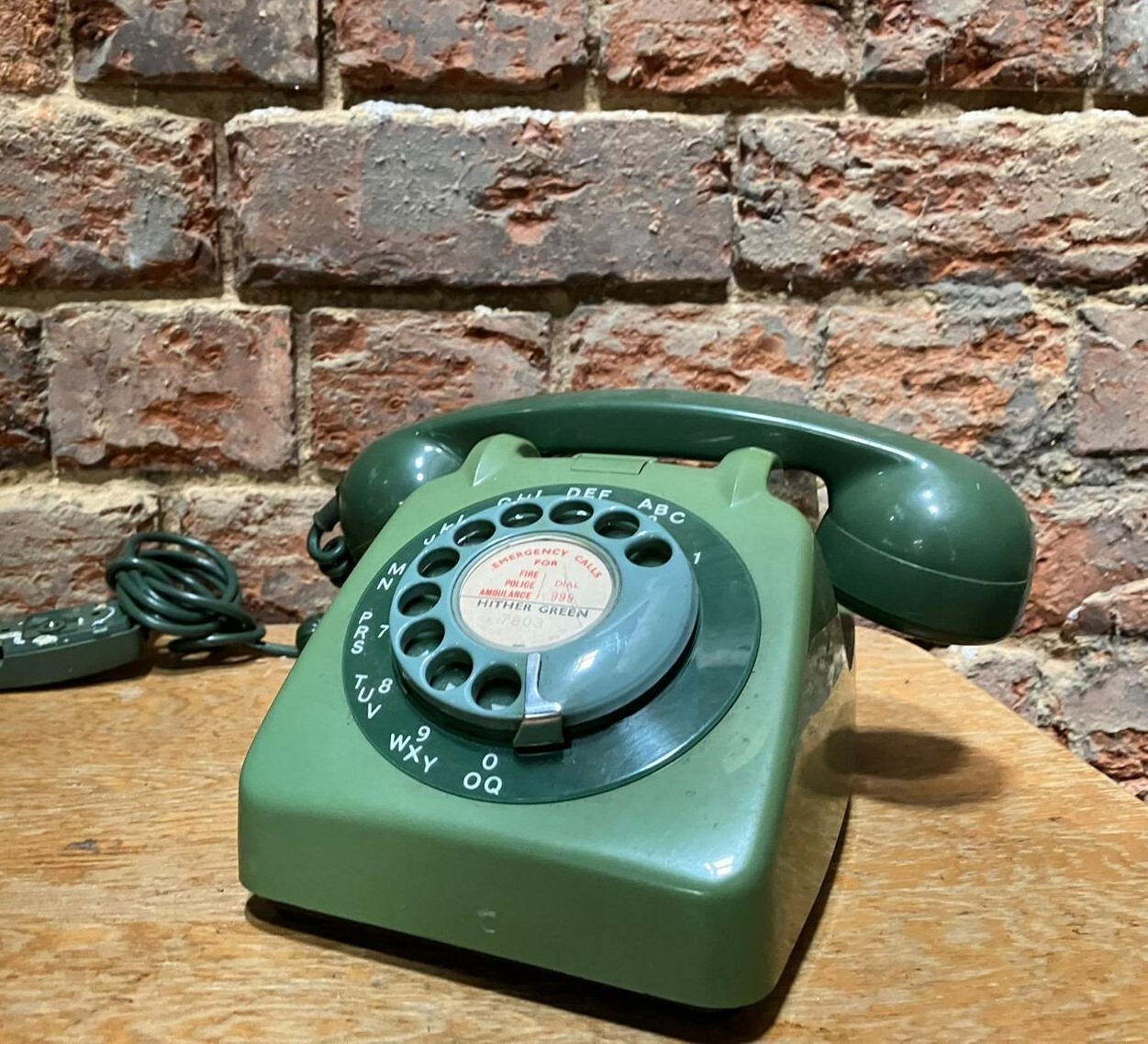 Phone – Rotary Green Two Tone – Revival Props